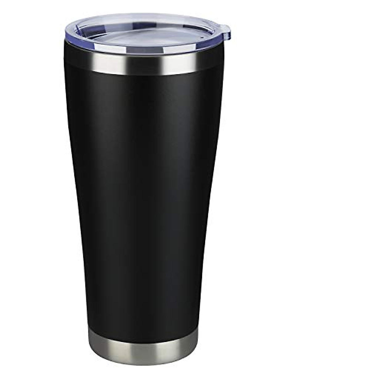 MEWAY 30oz Stainless Steel Tumblers,Vacuum Insulated Cups Double Wall Large Tumbler with Lid,Durable Powder Coated Thermos Coffee Mugs for Ice and Hot Drink (Black,1)