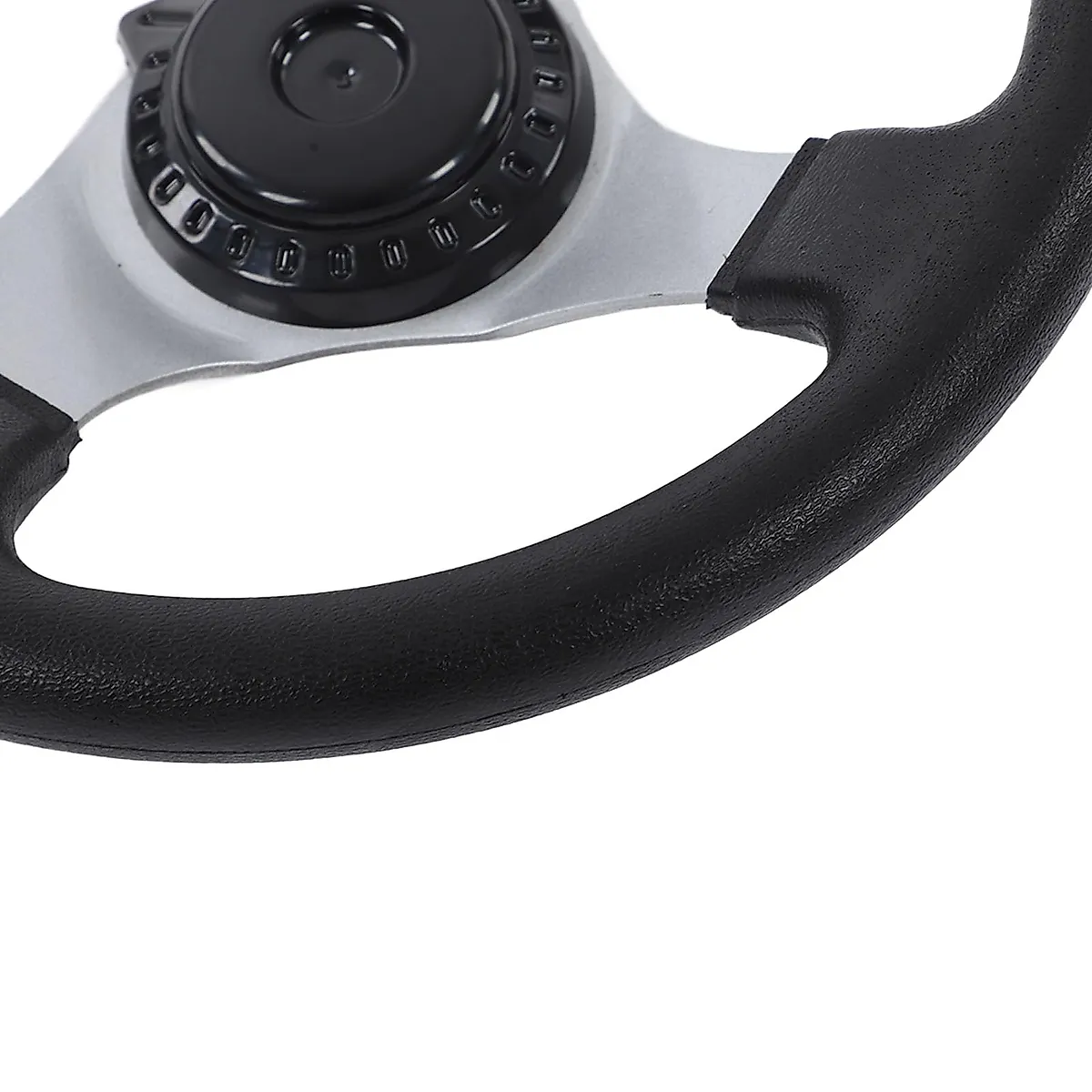 Vomeko Kart Steering Wheel Assembly - Gear Rack Pinion Adjustable Shaft Set with 300mm Steering Wheel Steel Kit for 150cc-250cc Engines Go Kart Steering System Replacement