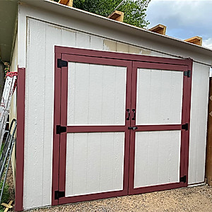 Heavy Duty Gate Hinges 6 Pack, Black Iron 3.5 Inch Door Hinges for Wood Shed Barn Door Fence Gate Swing Door (Screws Included)