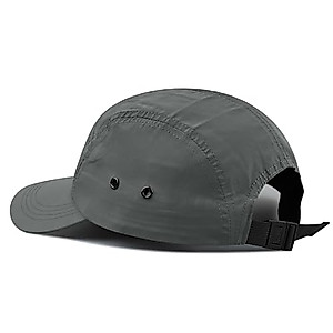 CLAPE 5 Panel Hat for Men, Curved Brim UPF50+ Sun Hats Quick Dry Outdoor Sports Running Hat Baseball Cap