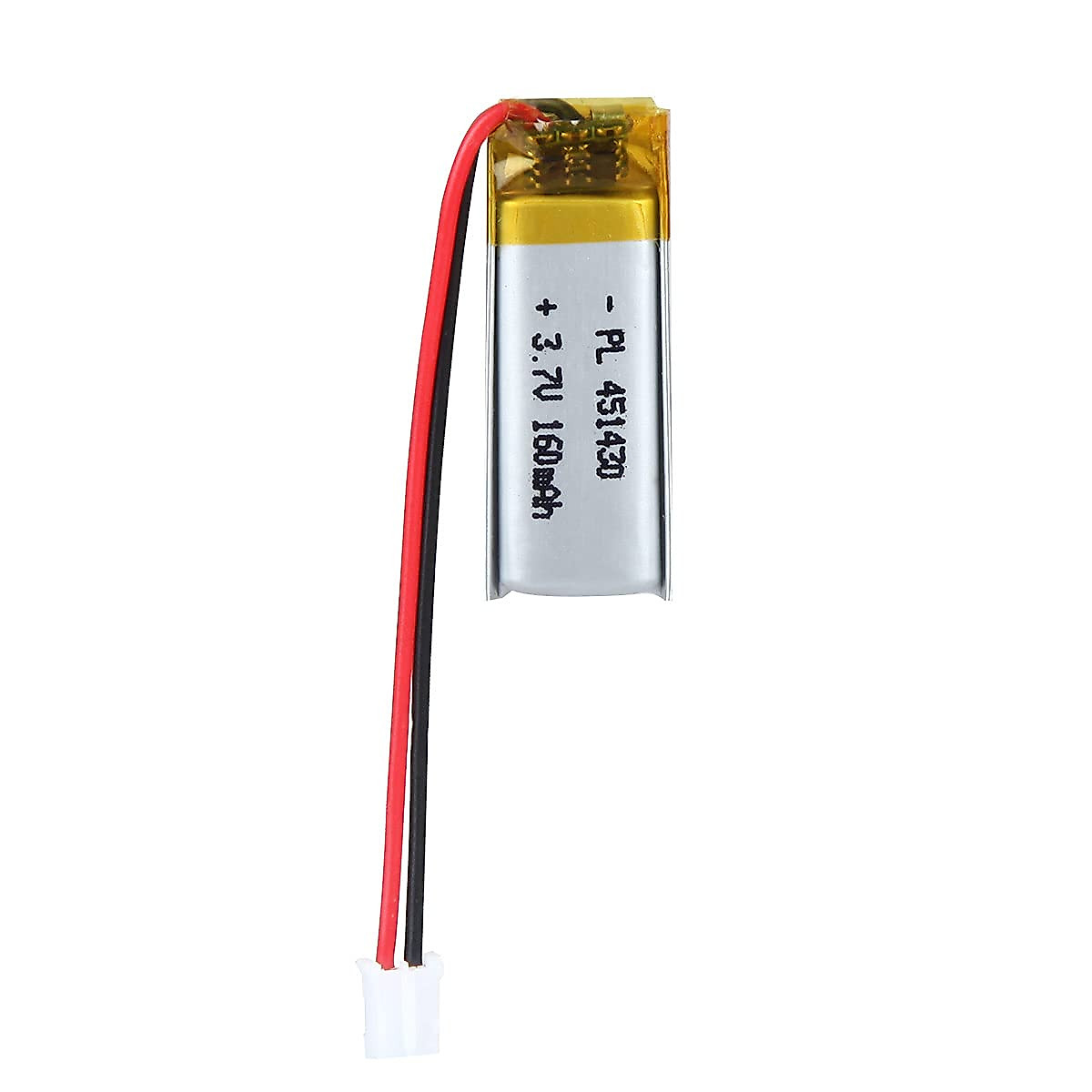 YDL 3.7V 160mAh 451430 Lipo Battery Rechargeable Lithium Polymer ion Battery Pack with JST Connector