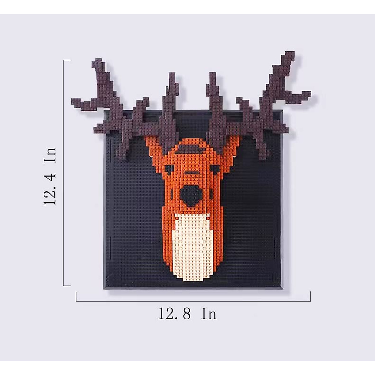 BDYDT Wall Art Deer Building Blocks Set; A Wall Decor Set for Adults Who Love Creative Hobbies(1651 Pieces) Toys Gifts for Kid and Adult