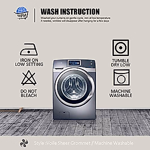 WPM Triple Weave Blackout Curtain Room Darkening 2 Panels/Drapes for Living Room, Navy Blue Thermal Insulated Grommet Bedroom Window Draperies (Navy, 42" W X 63" L)