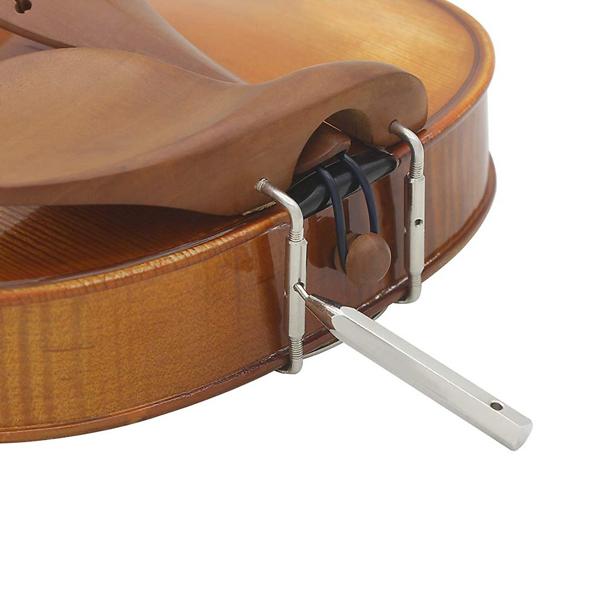 Bnineteenteam Violin Screwdriver, 65mm Mini Violin Chin Rest Chinrest Shaft Screwdriver Screw Musical Instrument Repair Tool Performance Accessory