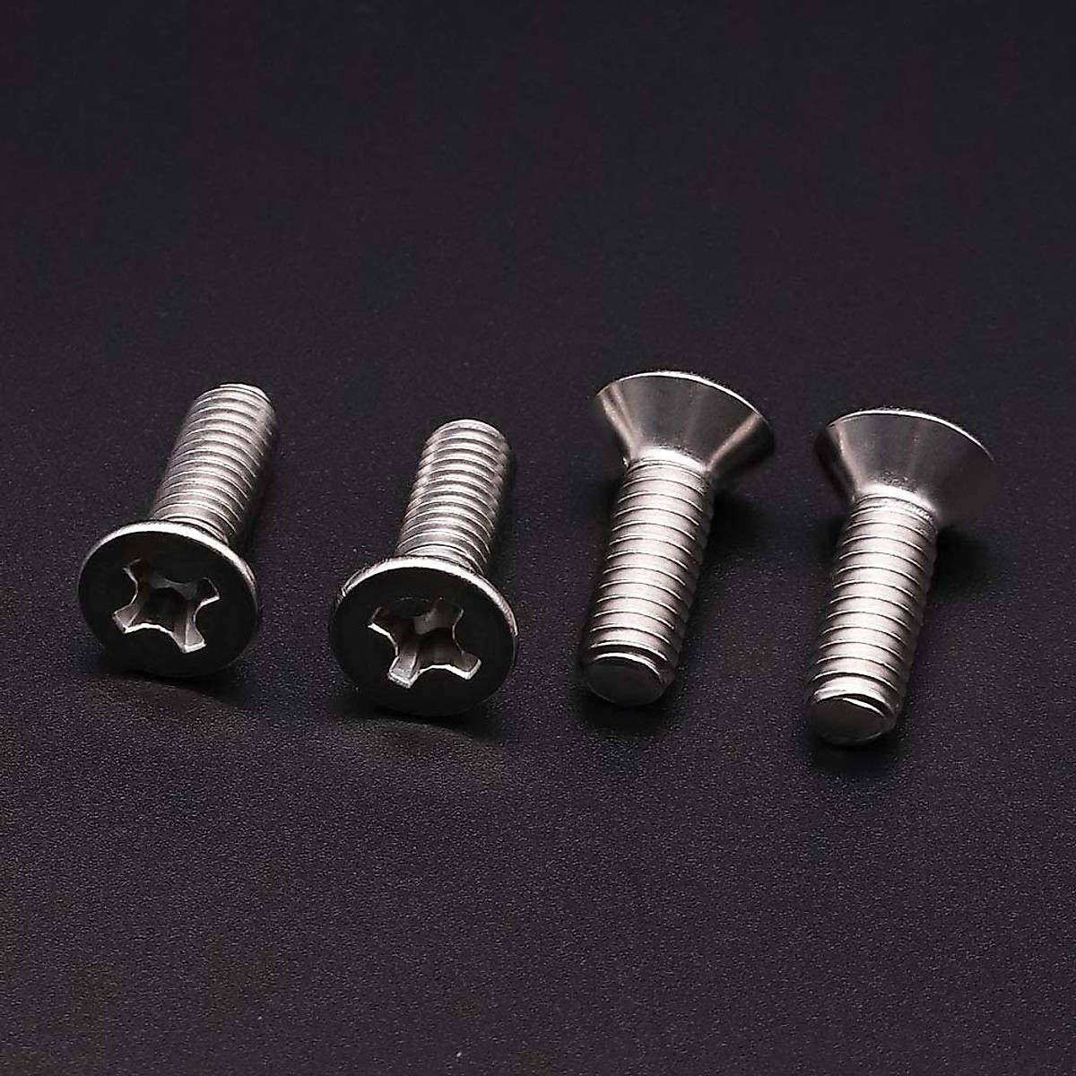 1/4-20 x 1 (30 Pack) Phillips Flat Head Machine Screws, Stainless Steel 304 (18-8), UNC Coarse Thread, Countersunk Head Machine Screws, Phillips Drive #3