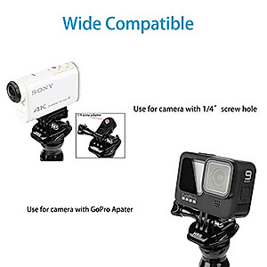 Pellking Jaws Flex Clamp Smartphone Mount with Adjustable Gooseneck（19 Sections） Compatible with iPhone Samsung,and GoPro Hero 10,9,8,7,6,5,4,, 3+, 2, 1, DJI Osmo Action Akaso Camera Mounts