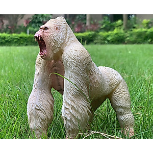 Higherbros Gorilla King Kong Toys Action Figure Rampage Gorilla Fight Mode Gorilla Ape Solid Wild Animal Figurines for Role Playing Story Telling Toy