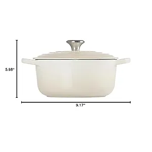 Le Creuset Enameled Cast Iron Signature Round Dutch Oven, 3.5 qt. , Meringue