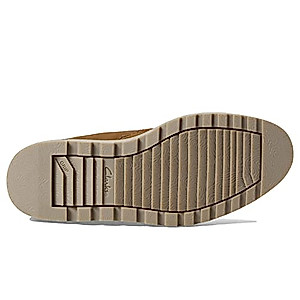 Clarks mens Barnes Plain Oxford Boot, Tan Leather, 7.5 US