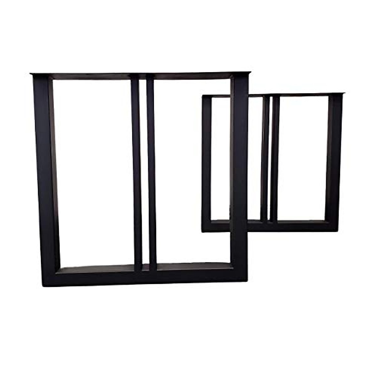 Metal Table Legs, Rectangular Columns Style - Any Size and Color