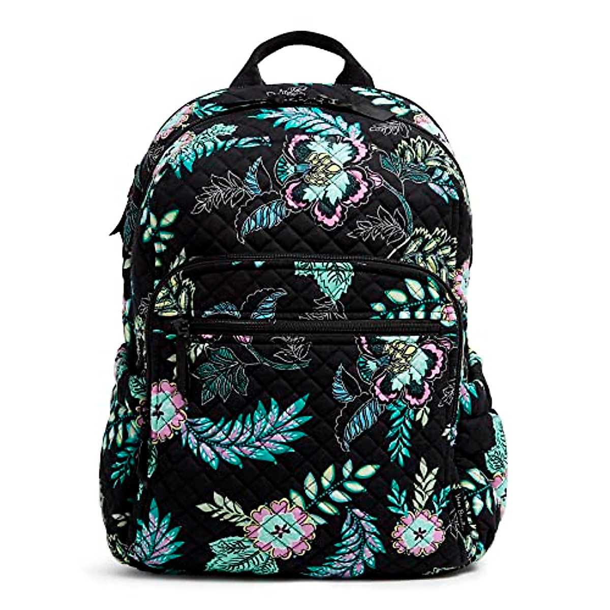 Vera Bradley Women's Cotton Campus Backpack, Island Garden - Recycled Cotton, One Size
