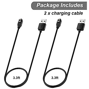 Charging Cable for Shokz OpenRun, OpenRun Pro, OpenRun Mini, AfterShokz Aeropex AS800, OpenComm ASC100SG, Replacement USB Charger Cable Cord Bluetooth Headphones Accessories (2Pack, 3.3ft/1m)