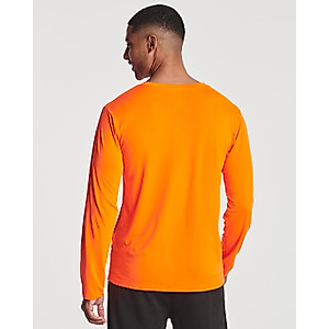 4 Pack:Men’s Long Sleeve Pocket T-Shirt Workout Quick Dry Crew UPF Sun Fishing Dri Fit Gym Tee Athletic Active Performance Casual Wicking Exercise Running Cool Sport Training Undershirt Top Set 7, XL