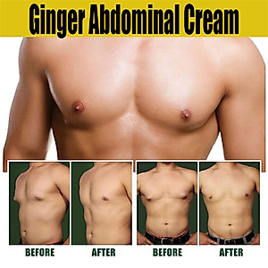 50g Rockpecs Ginger Cream, Gynecomastia Firming Ginger Cream, Ginger Abdominal Cream, Firming Body Cream, Tummy Tightening Cream, Chest Belly Fat Remove Cream (5pc)