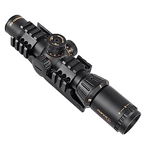 FSI 1-5x30 LPVO Rifle Scope SFP Illuminated Reticle with Mount 30mm Tube (Mil Dot)