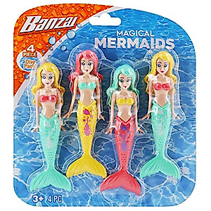 BANZAI Dive Mermaids 4pc Colors May Vary