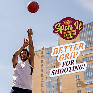Spin-iT Basketball Hand Grip Spray - Use with Your Basketball Dribble Trainer - Basketball Grip Powder Replacement - Part of Your Basketball Accessories, Basketball Gear, Basketball Training 2 oz