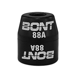 Bont Skates - Replacement Top Cone or Bottom Barrel Cushions Bushings - Quad Roller Skate Derby Plate - Made in USA (88A Black, Top & Bottom (8pc))