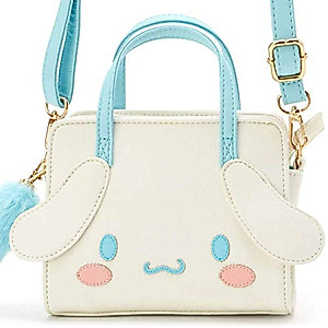 SHOCKTU My Melody Bag, Cinnamoroll PomPomPurin Bag Cute Cartoon Shoulder Bag Anime Cosplay Doll Handbag (WHITE)