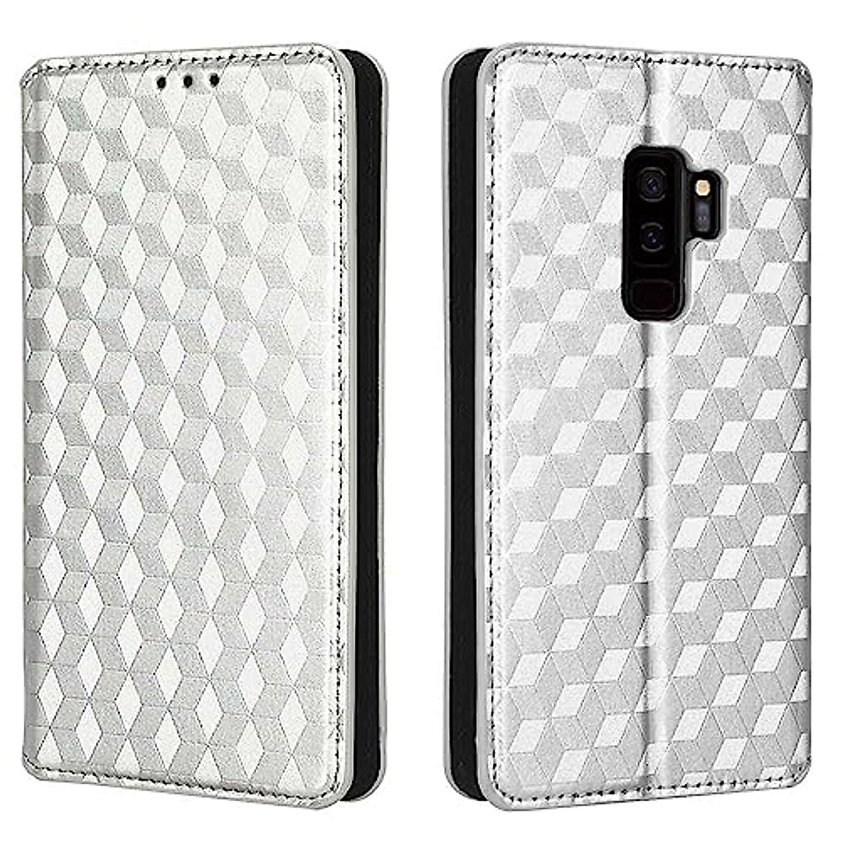 Case Compatible with Samsung Galaxy S9 Plus,Leather Case with Card Slot.Wallet Design,Stereoscopic Patterns.Standable Case