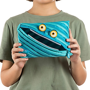 ZIPIT Jumbo Pencil Case, Blue, Jumbo Pencil Case