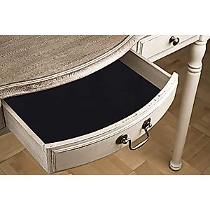 Black Self Adhesive Velvet Fabric Sticky Felt Sheets for Art & Crafts, Jewelry Box, Drawer Liners- 2PCS x (17.3" x 39.3")