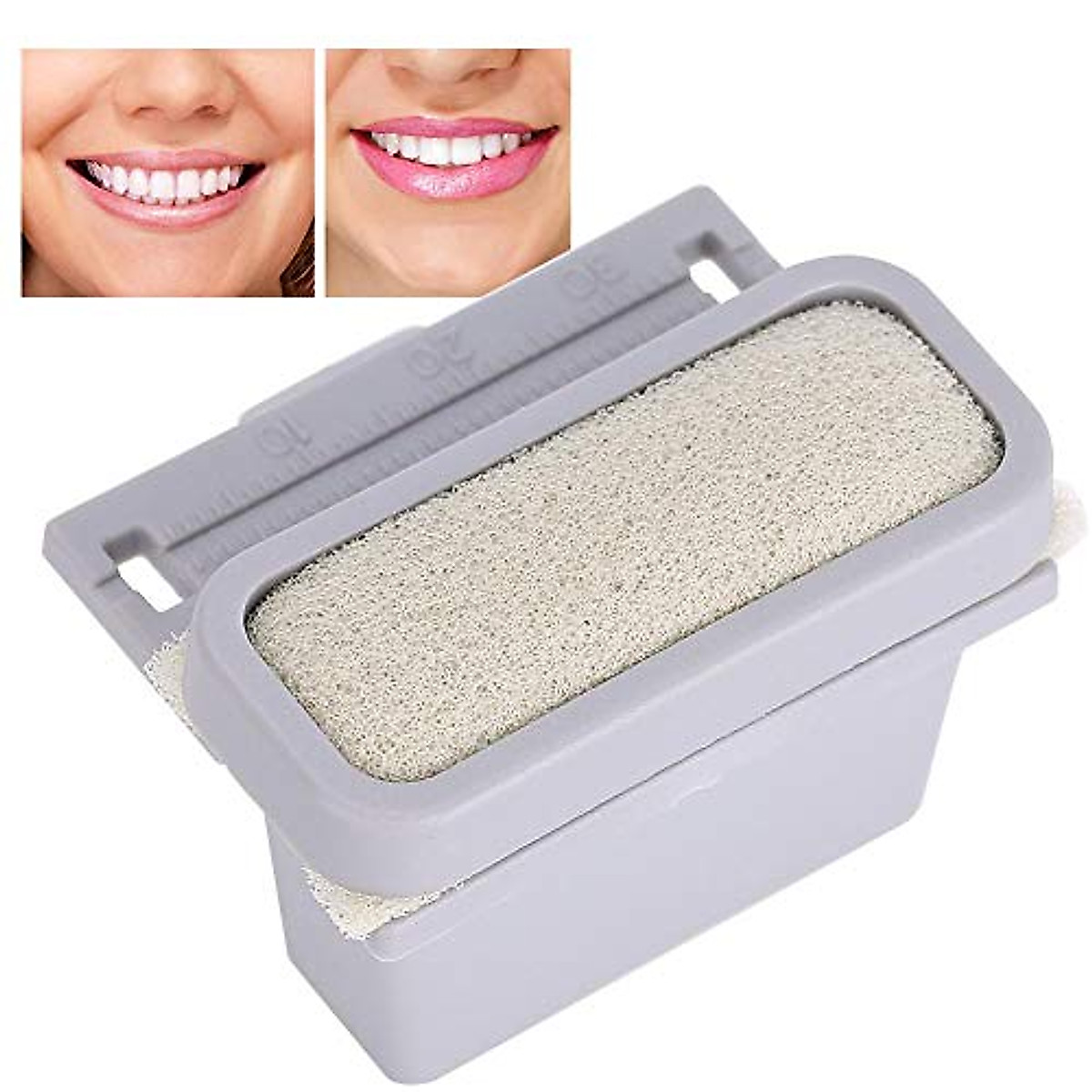 Christmas Carnival Boquite Endo Ruler, 2 Colors Endodontic Files Measure Ruler Oral Cleansing with Finger Ring(Grey)