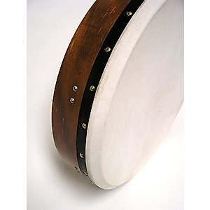 ROOSEBECK TUNABLE SHEESHAM BODHRAN CROSS-BAR SOFT NATURAL HEAD 18-BY-3.5-INCH