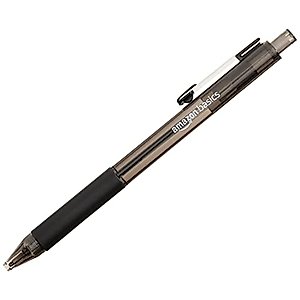 Amazon Basics Retractable Comfort Grip Ballpoint Pens, Medium Point 1.0mm, Black, 12 pack
