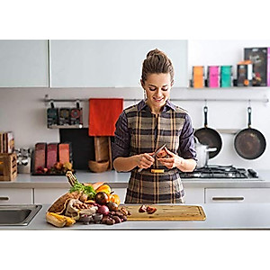 Organic Bamboo Cutting Boards for Kitchen Set of 3 - Eco-Friendly 100% Natural Bamboo Wooden Chopping Board with Juice Groove for Food Prep, Meat, Vegetables, Fruits, Crackers & Cheese - by Clasier