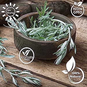 TEARELAE - Natural Mugwort Herb Dried Leaves - 4oz/114g - Mugwort Tea Loose Leaf - Non-GMO, Sulfur-free - 100% Pure Premium Dried Herbs - Help Sleep A Lucid Dream