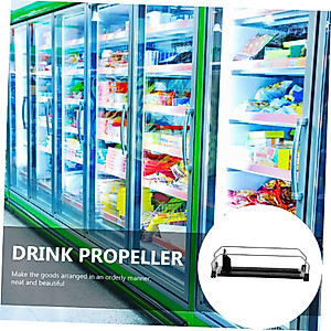 Angoily Propeller Mini Frigde Magnetic Drink Holder Mini Vending Machines Drink Plastic Replenishment Pusher Fridge Soda Can Organizer Mini Fridge Organizer Drink Pusher Drink Puller Food