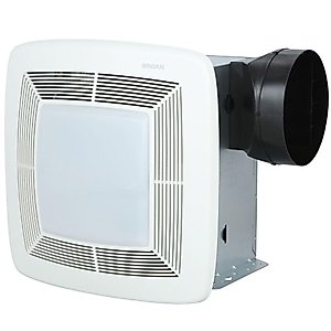 Broan Model QTXE080FLT 80 CFM 36 Watt Fluorescent Lighting Ultra Silent Bath Fan/Light