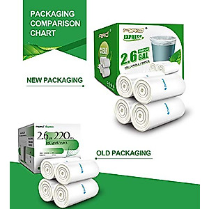 Clear Small Trash Bags FORID 2.6 Gallon Garbage Bags Wastebasket Bin Liners 220 Count Plastic Trash Bags for Bathroom Bedroom Office Garbage Can 10 Liters - Durable & Thick Trash Bag