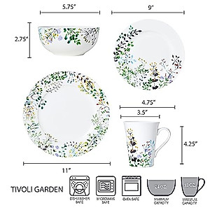 Mikasa 5229054 Tivoli 16-Piece Dinnerware Set, Assorted