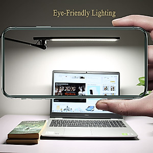 Tedgor LED Desk Lamp, Architect Task Lamp, 12W Eye-Caring Metal Swing Arm Dimmable Drafting Table Lamp with Clamp,Touch Control Desk Lamp, Study Reading Work Office Workbench