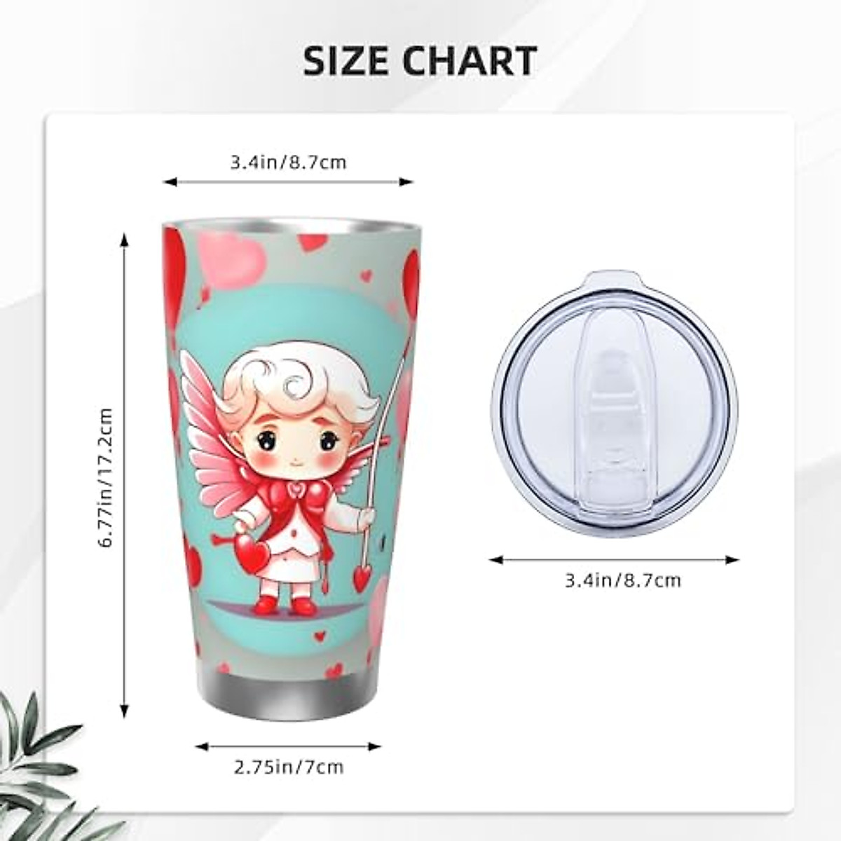 WXZYFP Car cup (single silver rim), can use a straw or drink directly, easy to use.Cute loving boy