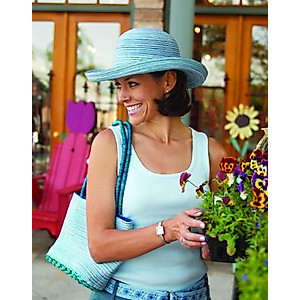 Wallaroo Hat Company – Women’s Sydney Sun Hat – UPF 30+ Sun Protection, Packable Design and Adjustable Sizing for Medium Crown Sizes – Elegant Sun Hat for Travel, Beach and Everyday (Denim)