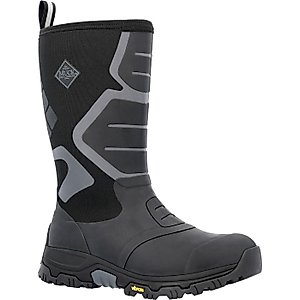 Muck Apex Pro Waterproof Flexible Shock-Absorbing Vibram Arctic Grip All Terrain Outdoor Winter Boots Men's AG at TL, Black, 12