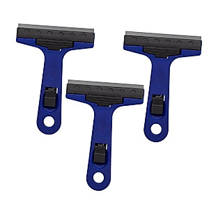 Amosfun 3pcs Cleaning Scraper Blade Floor Scrapers Glass Cleaning Tools Glass Cleaning Scrapers Glass Floor Cleaning Tools Portable Cleaning Spatulas Wall Spatulas Portable Wall Scrapers