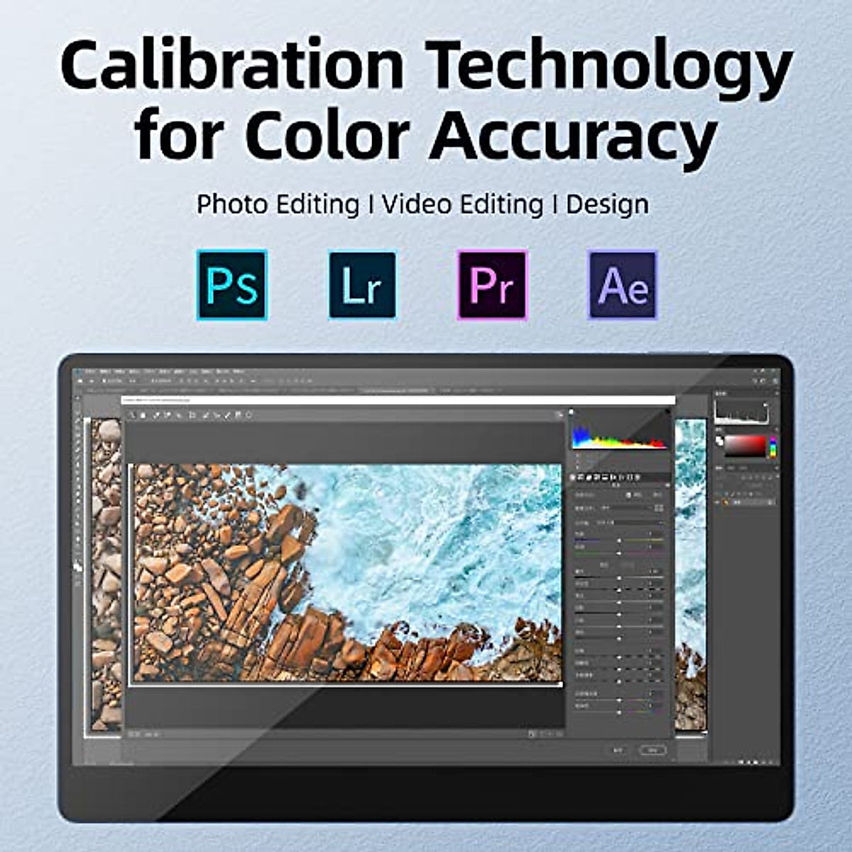 kksmart Portable Monitor 15.6 inch OLED Travel Monitor 1080P HDMI USB-C 100% DCI-P3 1MS 100000:1 Portable Monitor for Laptop, with Cover