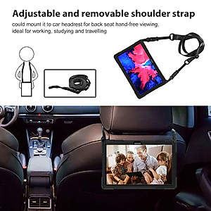 ProCase for Lenovo Tab P11 Plus 2021 / Tab P11 2020 11 inch Full HD Tablet, Heavy Duty Case with Hand Shoulder Strap, Shockproof Rugged Tough Case Protective Cover –Black