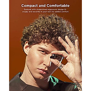 1MORE Colorbuds Wireless Earbuds Bluetooth 5.0 Headphone with Fast Charging, Qualcomm Chip IPX5 Waterproof Stereo in-Ear Earphones CVC8.0 Build-in Dual Mic ENC Auto Play/Pause Aptx, AAC, 22H (Renewed)