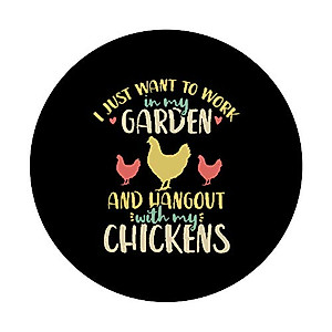 Chickens Garden Gardening Chicken Lover Hen PopSockets Swappable PopGrip