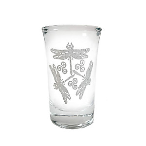 Dragonfly Shot Glass - Free Personalized Engraving Lyoncraft