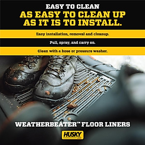 Husky Liners | Weatherbeater | Fits 2011 - 2020 Toyota Sienna | Second Row Liner, Grey | 19842