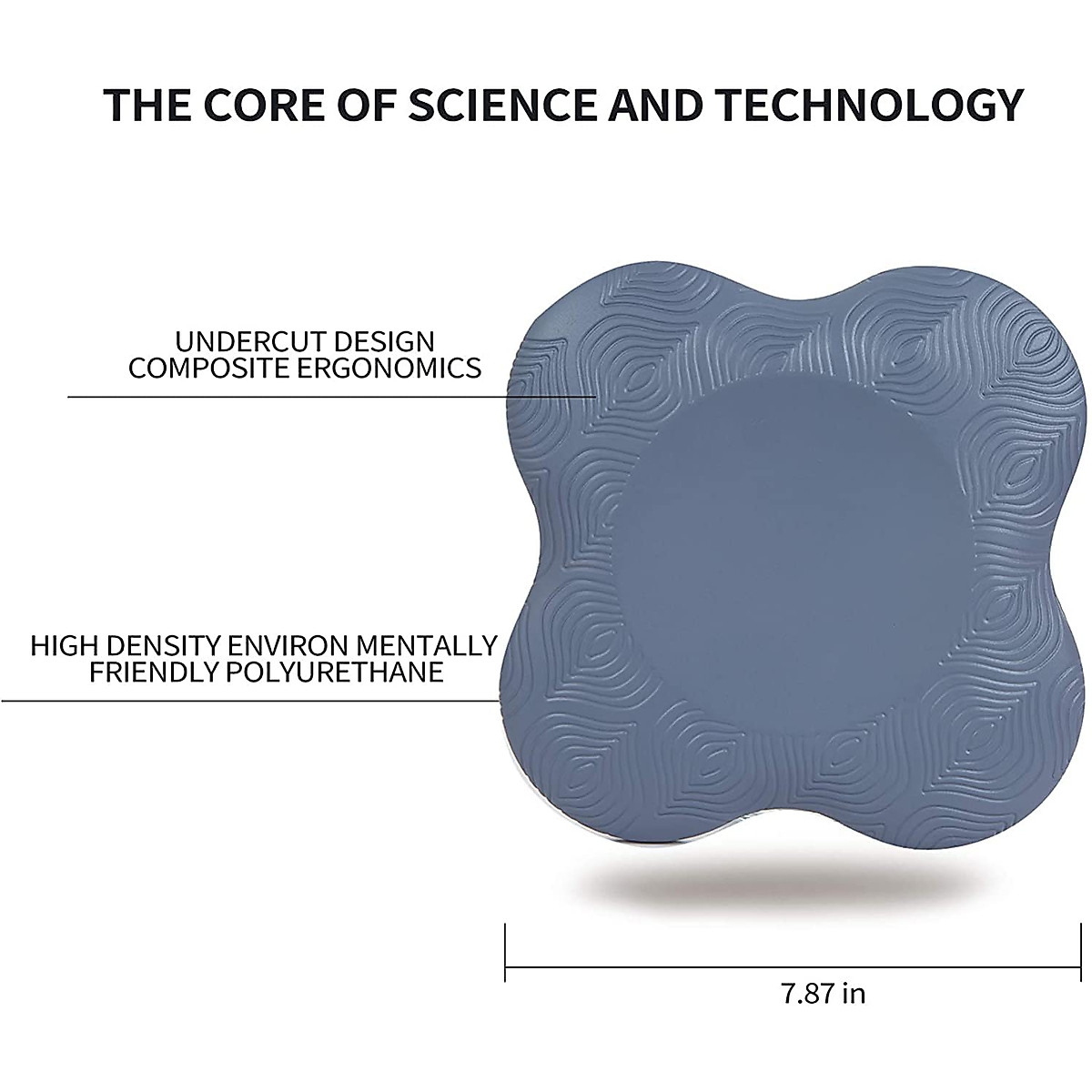 Yoga Knee Pad Cushion Extra Thick for Knees Elbows Wrist Hands Head Foam Yoga Pilates Work Out Kneeling pad (Dark Grey 2packs)