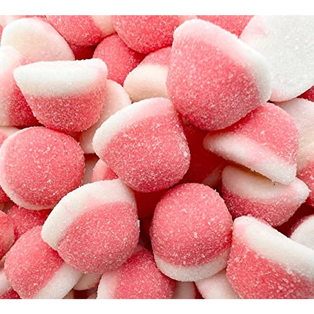 Funtasty Gummy Candy Pink Strawberry Puffs - Bulk Pack 2 Pounds