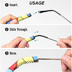 Belidome Tooth Toothpaste Purple Eyewear Retainer Holder Straps Durable Neoprene Protector, Purple