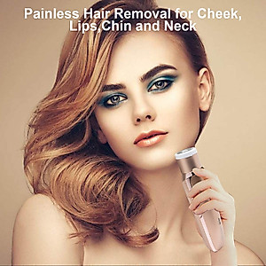 Electric Shaver for Women - Painless Electric Razor for Legs, Face & Bikini Line - Portable Wet and Dry Trimmer -Safe & Cordless - Micro USB Rechargeable